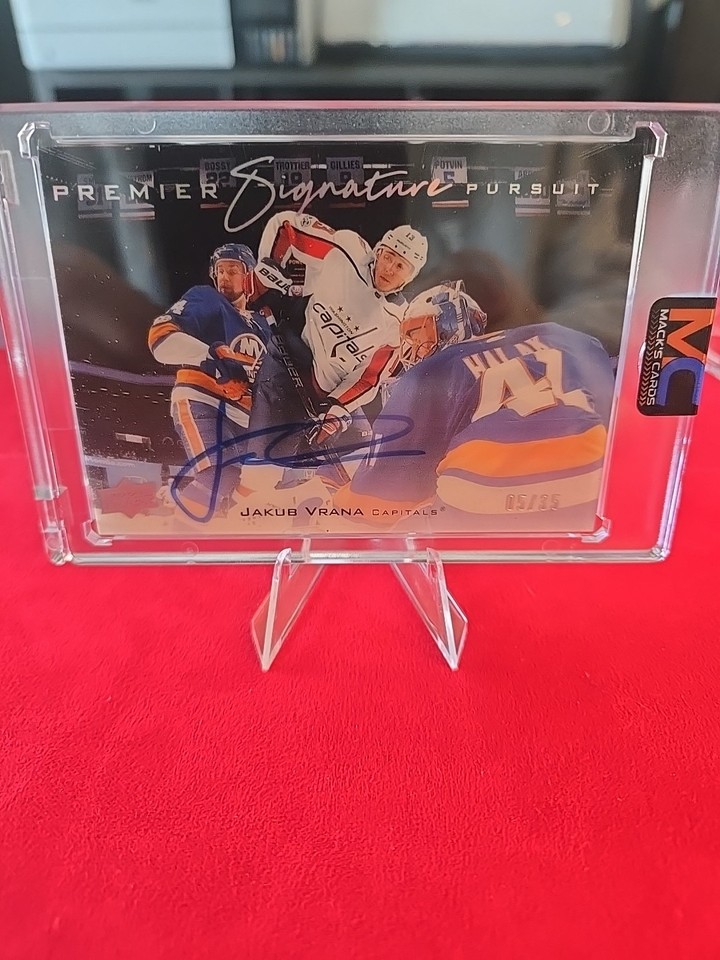 2020-21 Upper Deck Premier - Signature Pursuit Jakub Vrana #SP-JV /35 ...