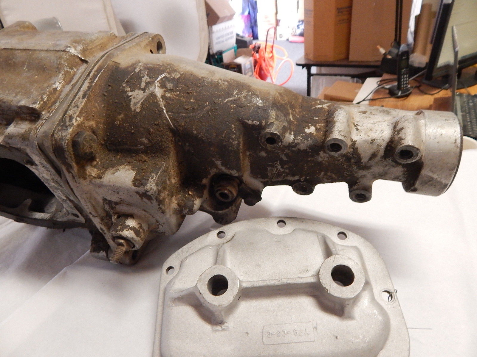 1962-1963 CORVETTE GM/ BORG/WARNER T10 USED TRANSMISSION CASE/TAIL ...