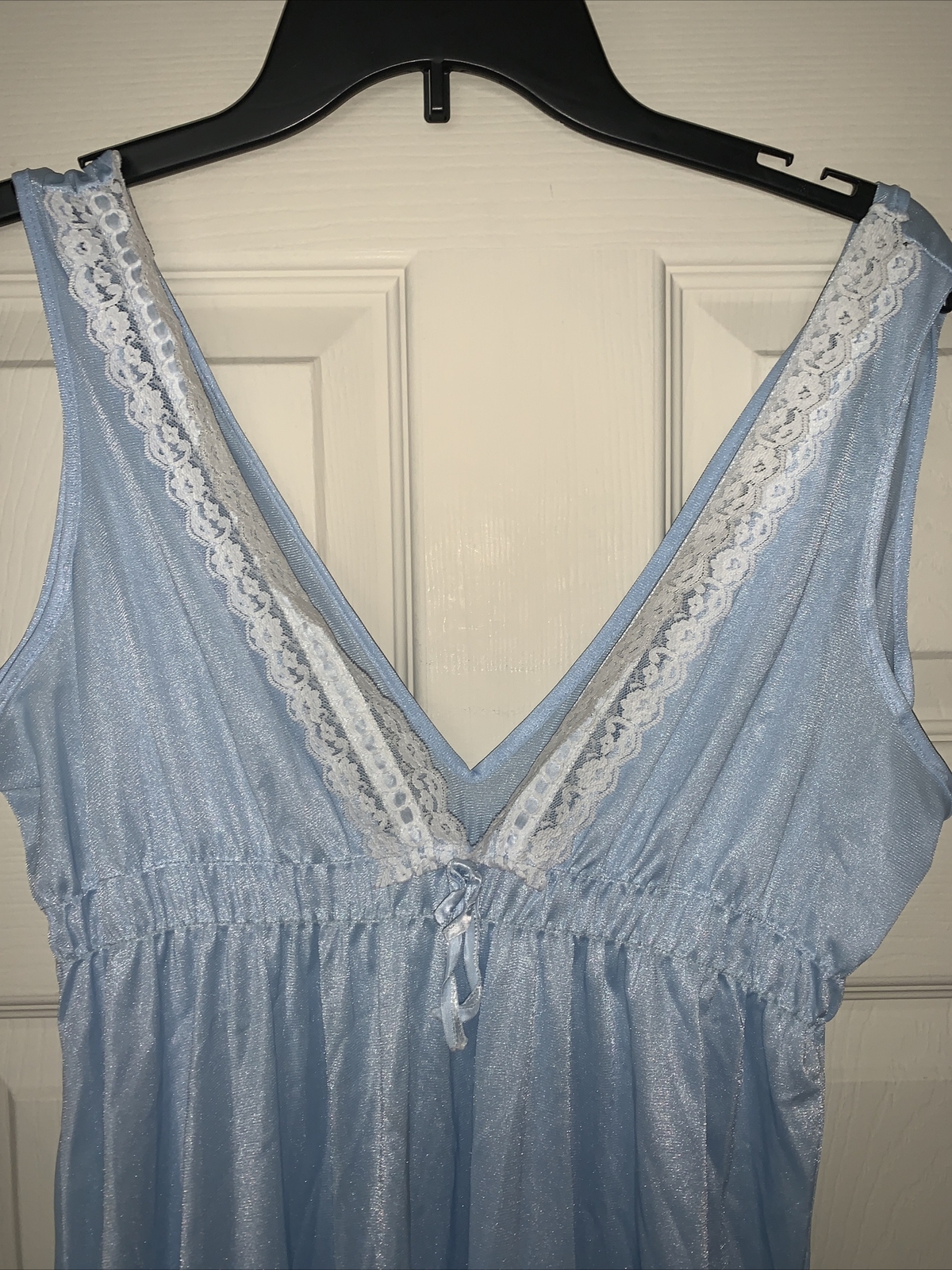 Vintage ERICA LOREN Baby Blue & Lace Wedding SEXY Rob… - Gem