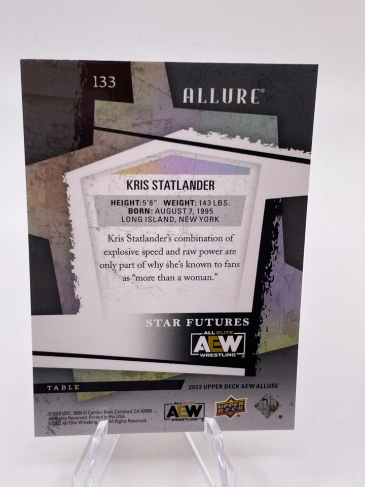 2022 AEW - Allure - Table - #133 Kris Statlander | eBay