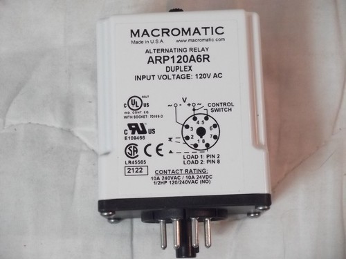 New Macromatic Alternating Relay ARP120A6R 120 VAC Input | eBay