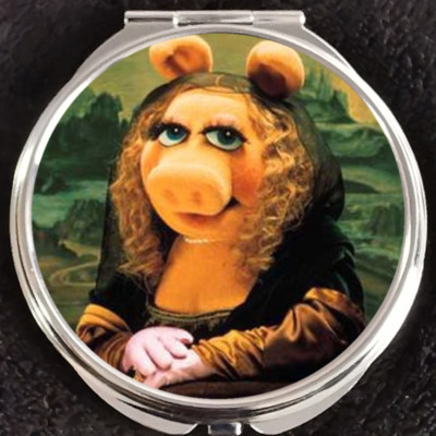 Miss Piggy Mona Lisa Sesame Street Muppets Beauty Gift Makeup Compact ...