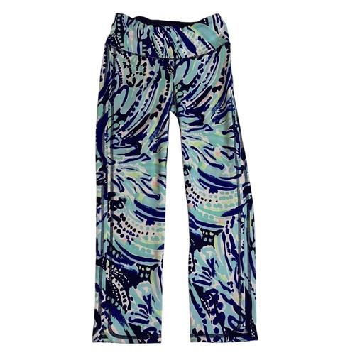 Lilly Pulitzer Weekender Cropped Luxletic Leggings Bright Navy Crash ...