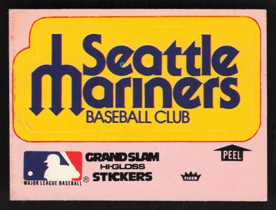 Seattle Mariners Team (Pink) 1979 Fleer Grand Slam Hi-Gloss Stickers VG ...