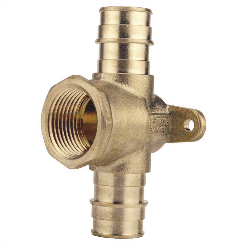 3/4 in. Brass PEX-A Barb x Brass PEX Barb x Female Pipe Thread Drop-Ear ...