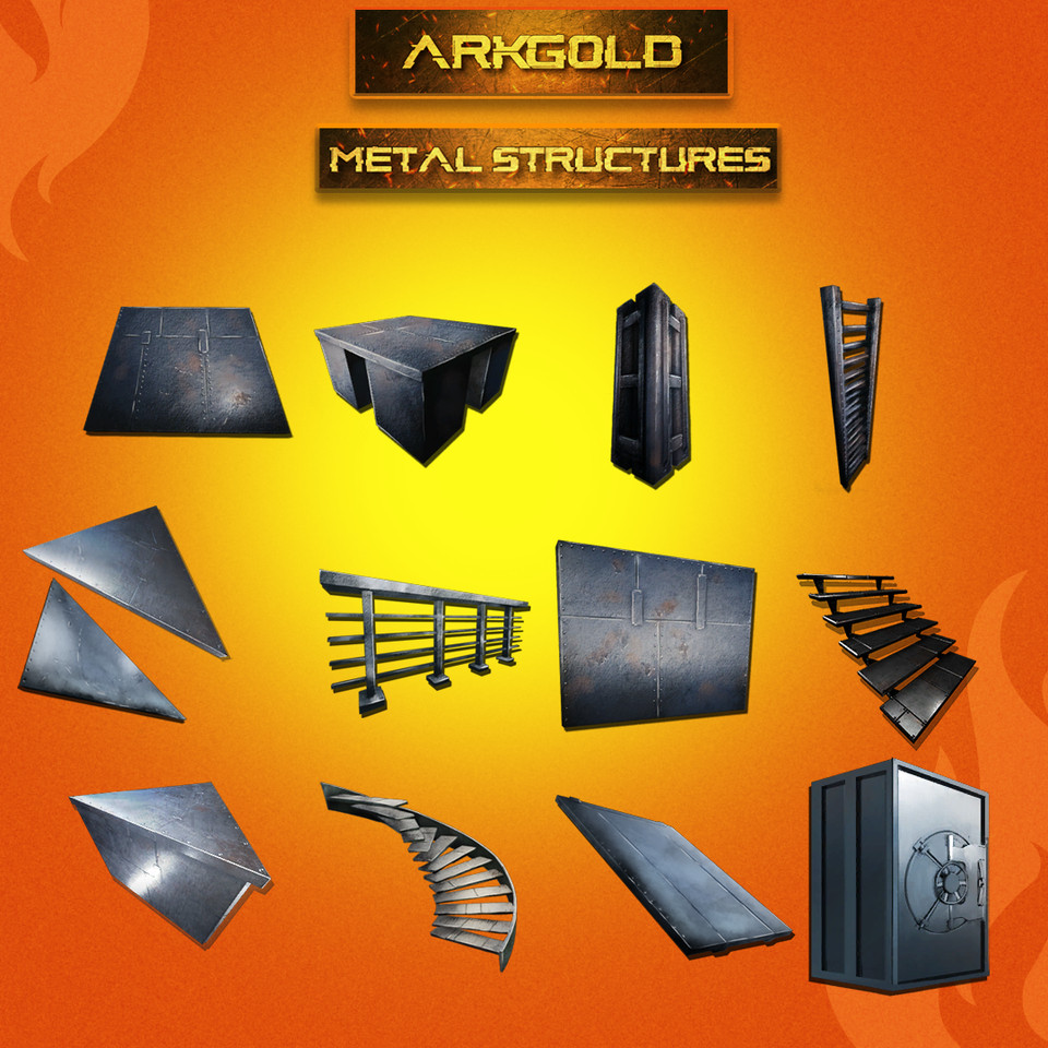 Ark Survival Evolved Metal Sloped Ceiling | Shelly Lighting
