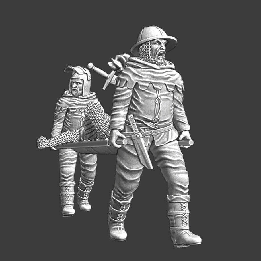 Medieval Stretcher Bearers 28mm 1/56 Northern Crusades Wargames ...