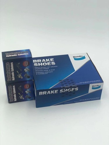 Rear 4 Brake Shoes + Wheel Cylinders for Toyota Corolla AE92R AE92 1.6L ...