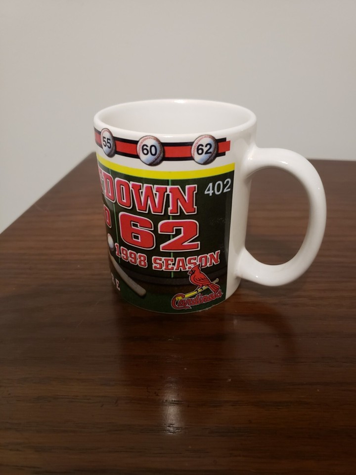 Countdown to 62 Mark McGwire 1998 Season St. Louis Cardinals Coffee Mug ...