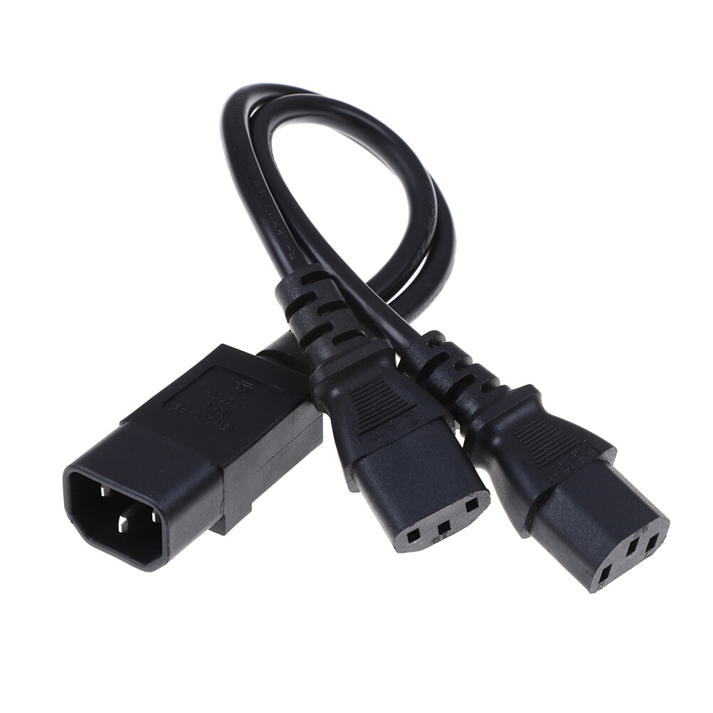 UPS server C14 to C13 Y splitter extension cable PDU.PSU power cable ...