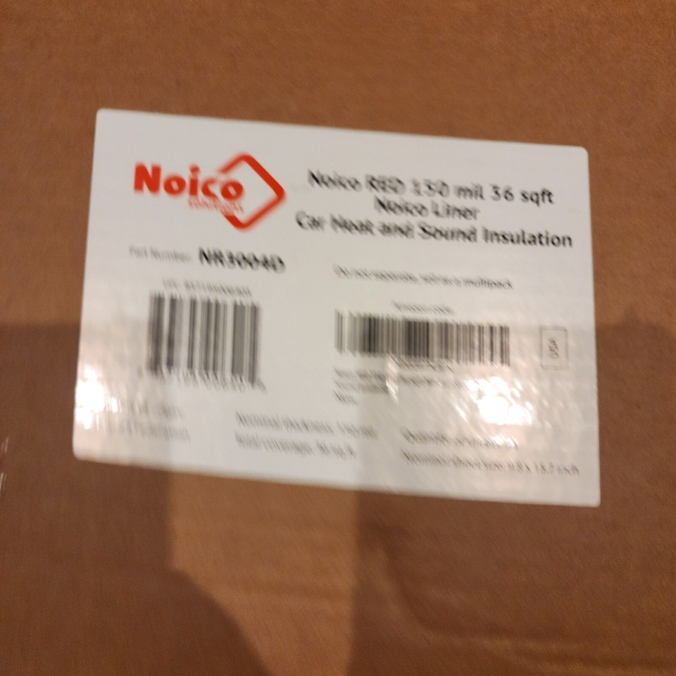 Noico RED 150 mil 36 sqft Car Heat and Sound Insulation | eBay