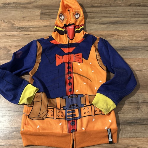 Fortnite Boys Hoodie Jacket Full Zip Face Mask Beef Boss Durr Burger M ...
