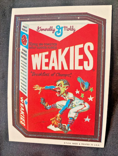 1967 Topps Wacky Packages Die Cuts Weakies #17 of 44 Excellent/NM | eBay
