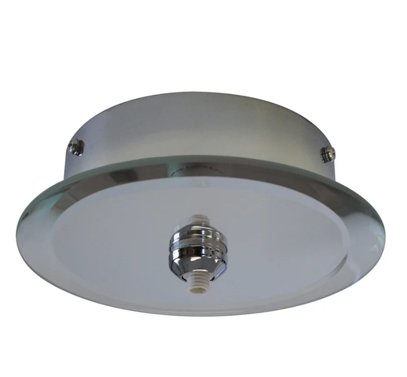 Wac Lighting Single Point Round Mirror Canopy Chrome QMP-MIR1RN-CH | eBay