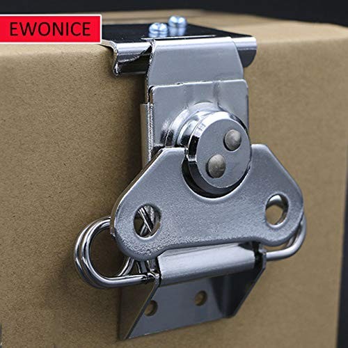4Pack Steel Spring Loaded Small Butterfly Twist Latch and Keeper Zinc ...