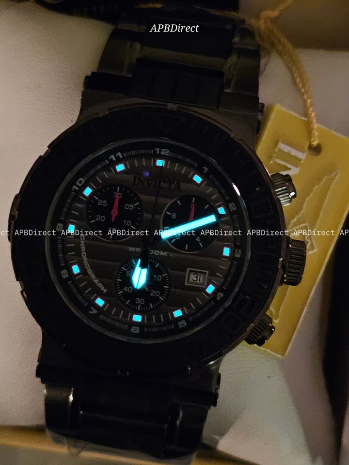 Invicta - Swiss ETA G10.711 Chronograph OCEAN REEF - GUNMETAL - mens ...