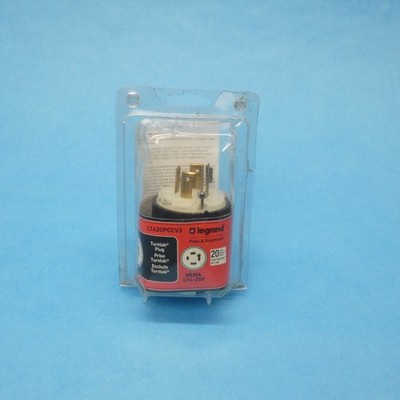 Legrand L1420PCCV3 Locking Male Connector L14-20P 3P/4W 20 Amp 125/250 ...