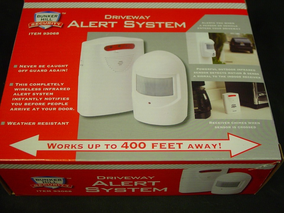 Battery Operated Wireless Driveway Alarm Alert Security System Bunker ...