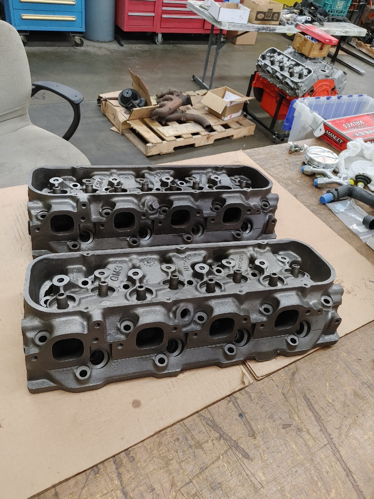 1969 1970 BBC Big Block Chevy 402 454 Rectangle Port Heads 3964291 291 ...