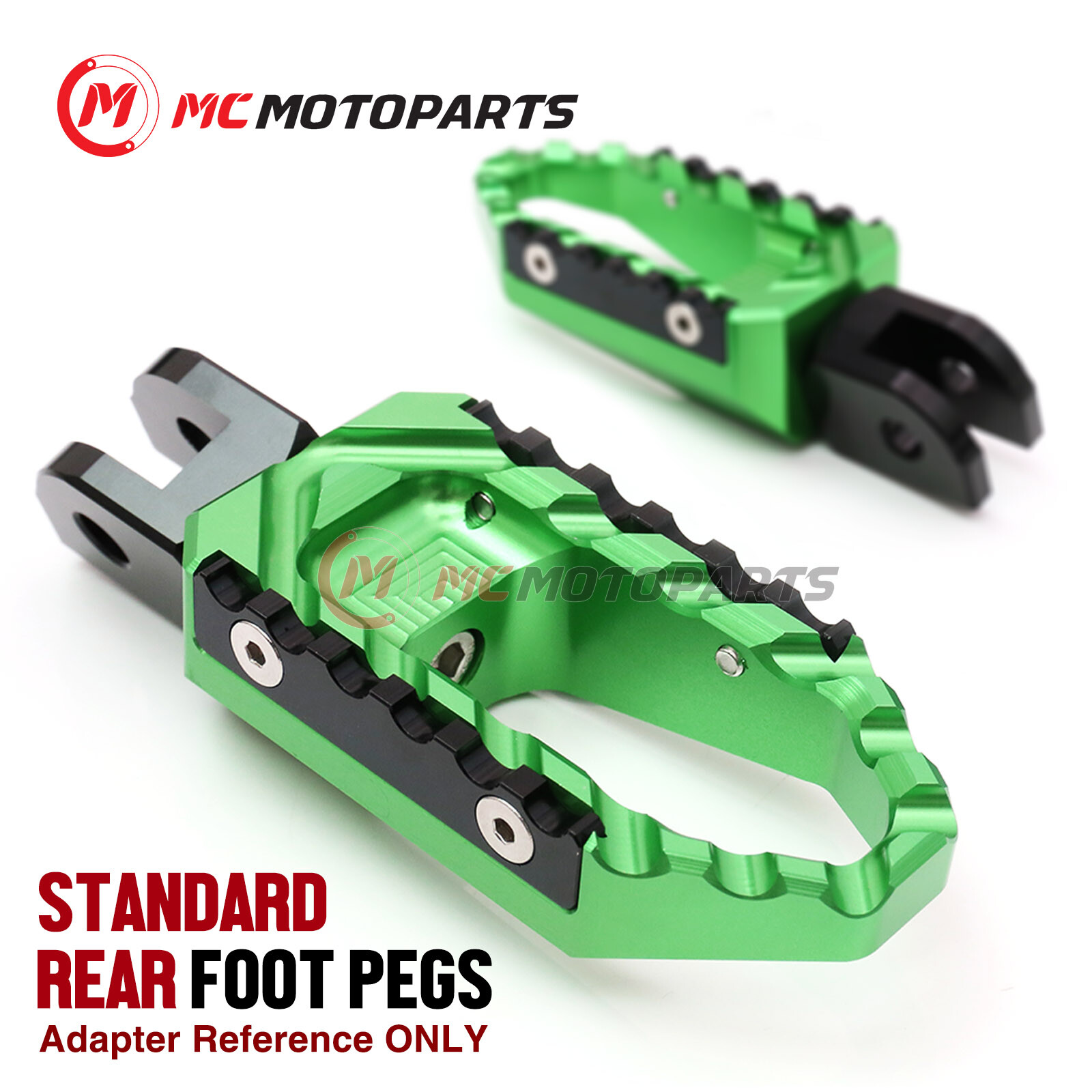 Green CNC Foot Pegs Rear TOUR TRC For Kawasaki ZZR 1200 02-05 04 03 | eBay