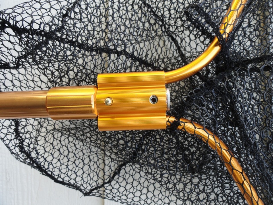 70cmTelescopic Fish Landing Net Aluminum Pole Handle with Deep Net ...