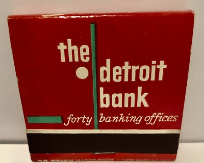 Vintage Very Rare “The Detroit Bank” Native American Indian Chief ...