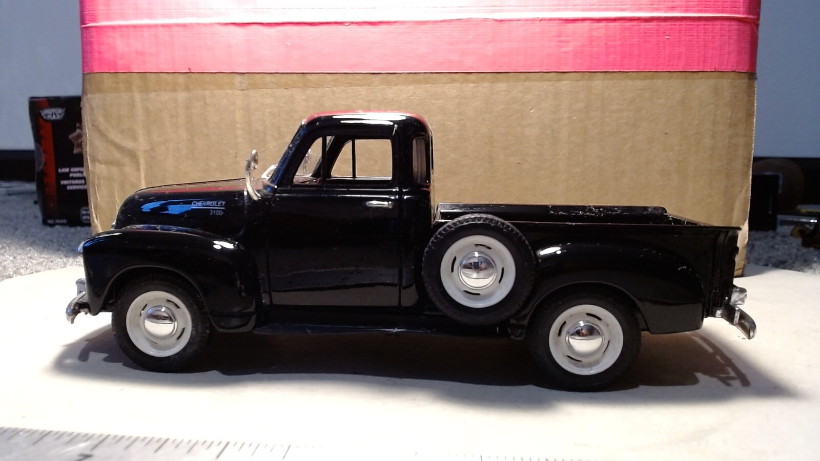 Welly 1953 Black Chevrolet 3100 Pick Up Truck No. 2087 Scale 1/24 Drop ...
