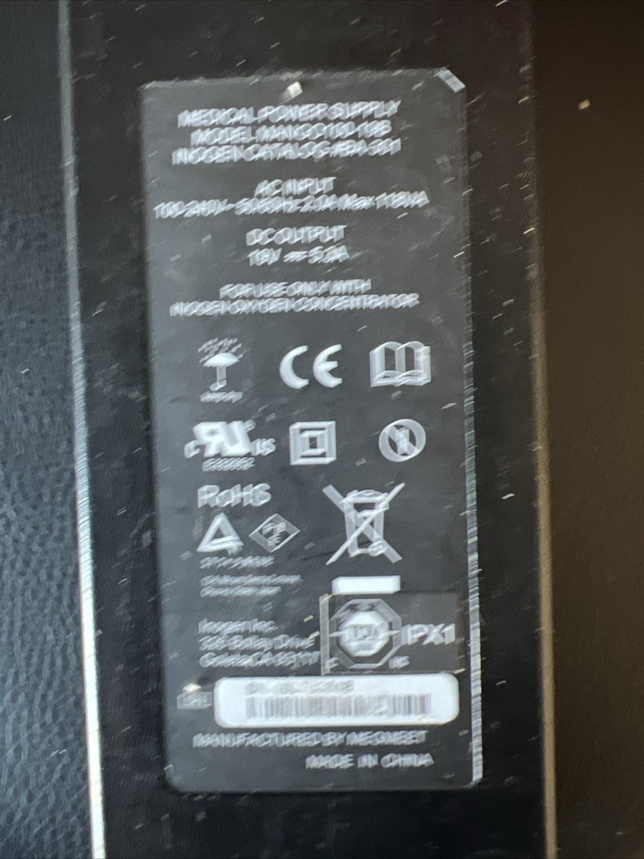 Genuine Inogen One G2 G3 Portable Oxygen 19V 5.3A AC Adapter BA-301 ...