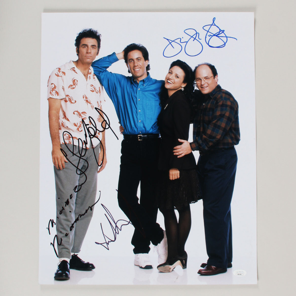 Jerry Seinfeld Cast Signed Photo CLEAN Signatures 16x20 (4) Television ...