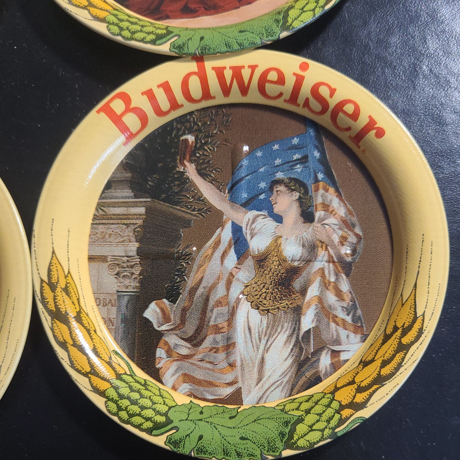 Vintage Set of 6 Budweiser Beer Metal Coasters Official Product 3.5 ...