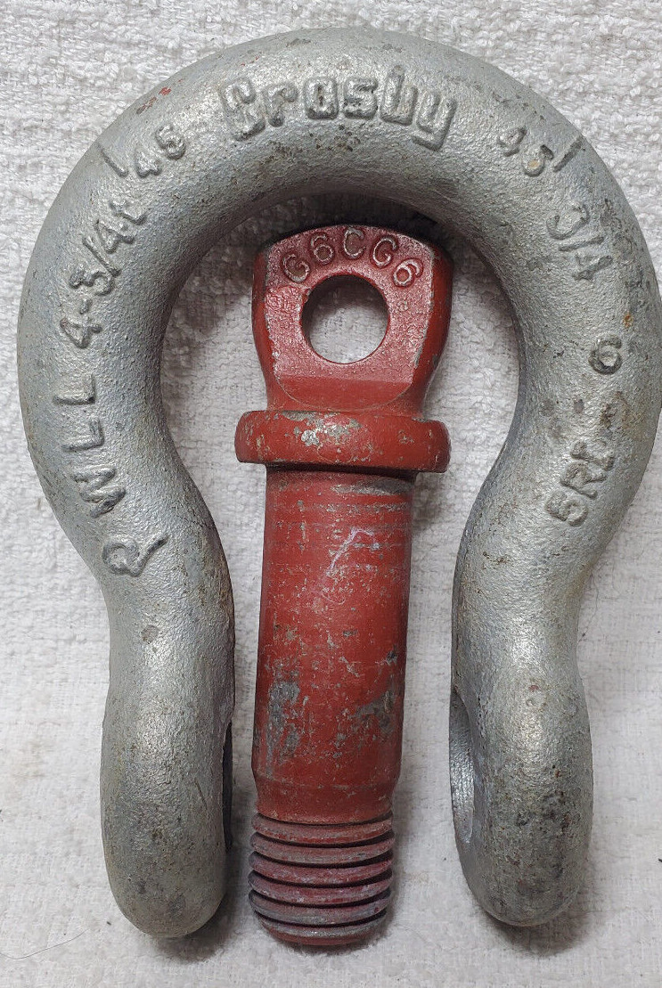 2 CROSBY WLL 4-3/4T SHACKLE CLEVIS USA | eBay