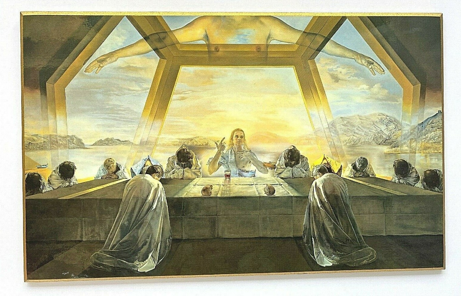 Salvador Dali Print Sacrament Of The Last Supper 12"x7 1/4" | eBay