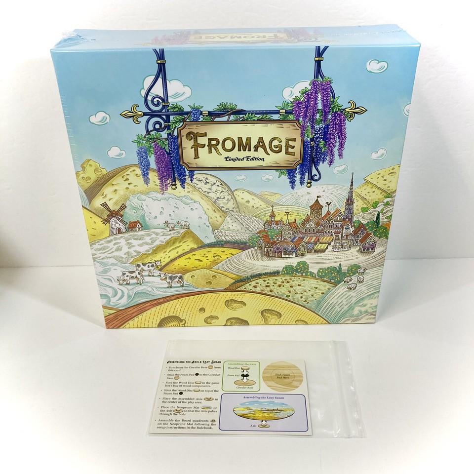 FROMAGE BOARD GAME Limited Edition Deluxe Kickstarter w/ Wooden Bits ...