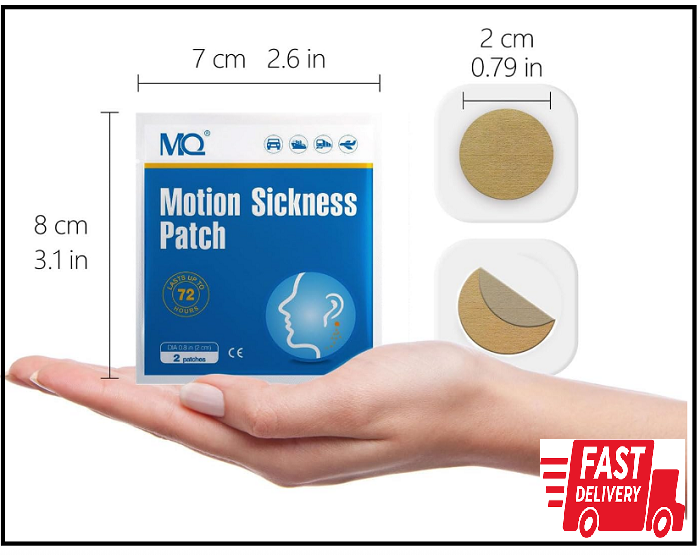 14Ct Motion Sickness Patches Non Drowsy, Sea Sickness Patch behind Ear ...