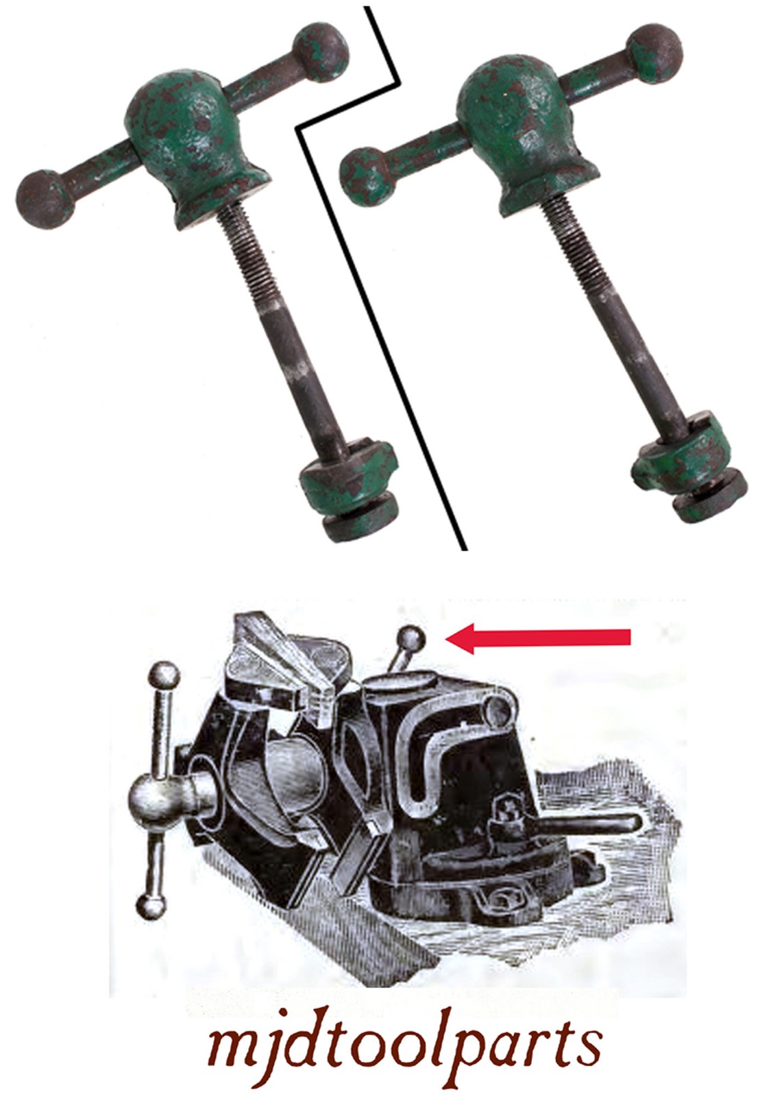 Orig. Pivot Lock Bolt for Emmert Univ. Machinist's Vise No. 6 A ...