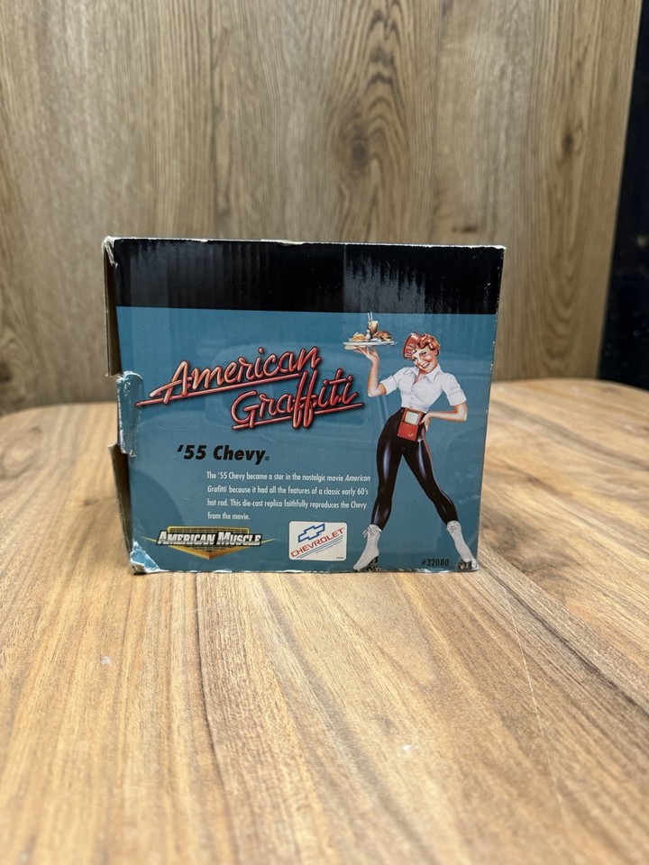 American Graffiti ’55 Chevy 1:18 Die-Cast Car – American Muscle Ertl ...
