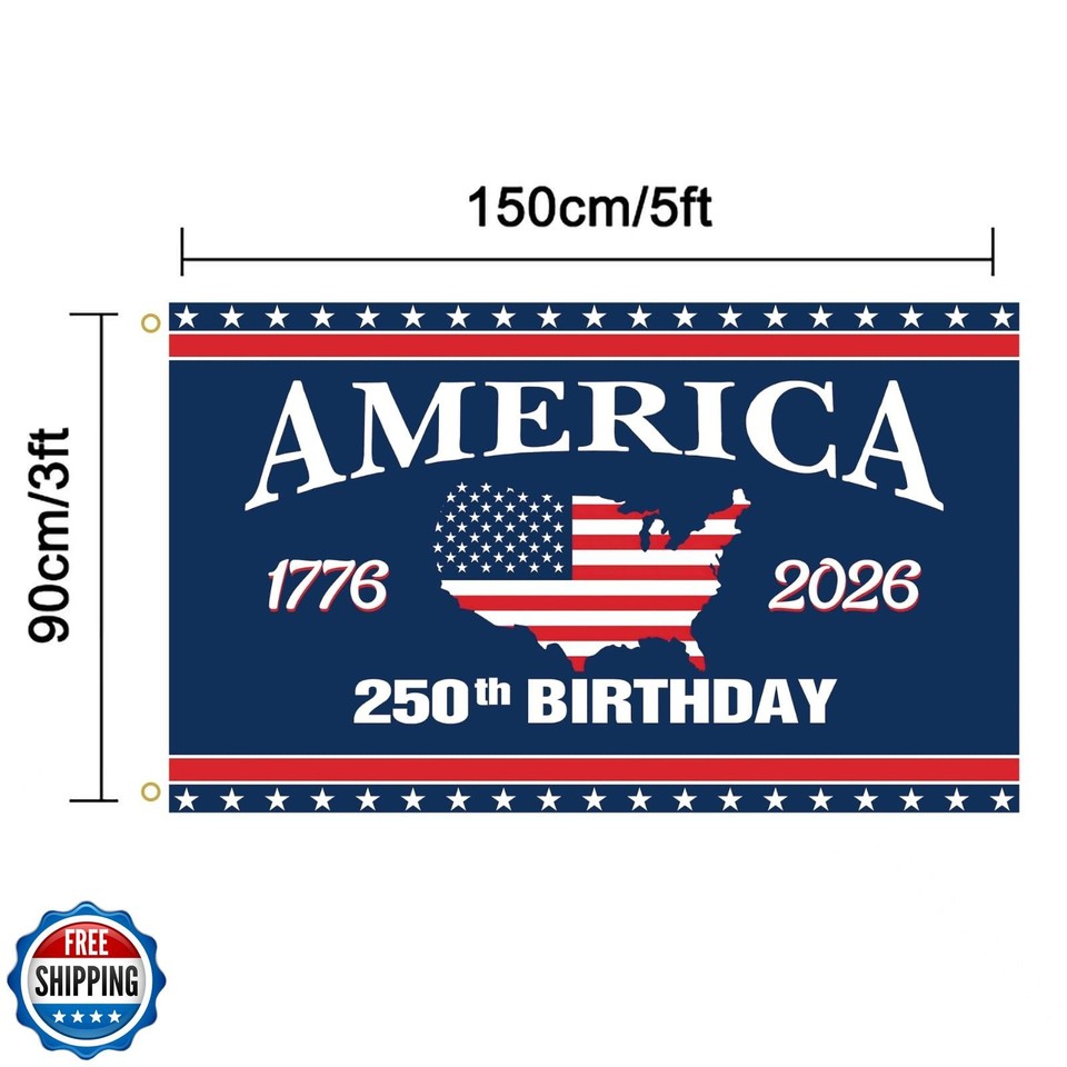 WENWELL America 250th Anniversary Flag,3x5 Feet, USA Map Design,1 | eBay