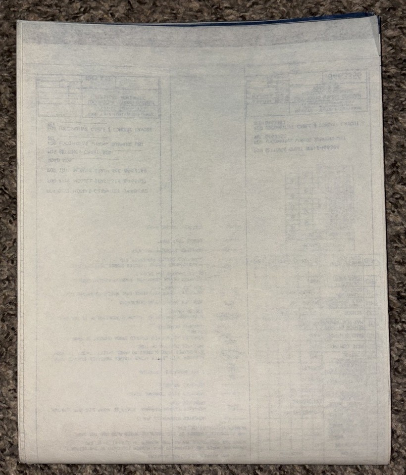 Rare Original EMD Factory Blueprints GP9 Electrical & GP40 Physical ...
