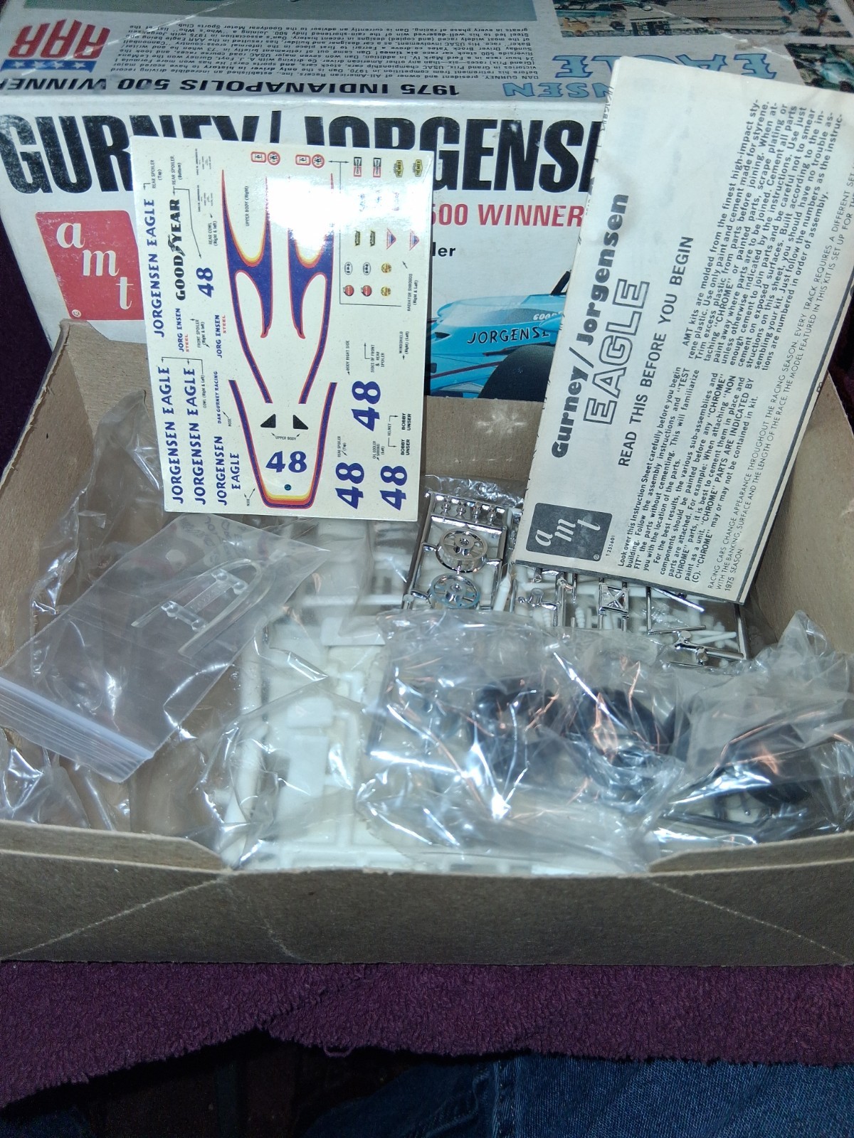 1/25 AMT Gurney Jorgensen Eagle '75 Indy Plastic Model Kit | eBay