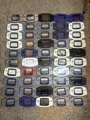 OEM Nintendo Gameboy Advance Shell Lot 50 For Parts GBA Buttons Glacier ...