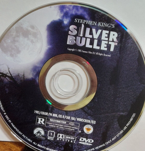 Stephen King's Silver Bullet (DVD, 1985) Disk Only! 32429264152 | eBay