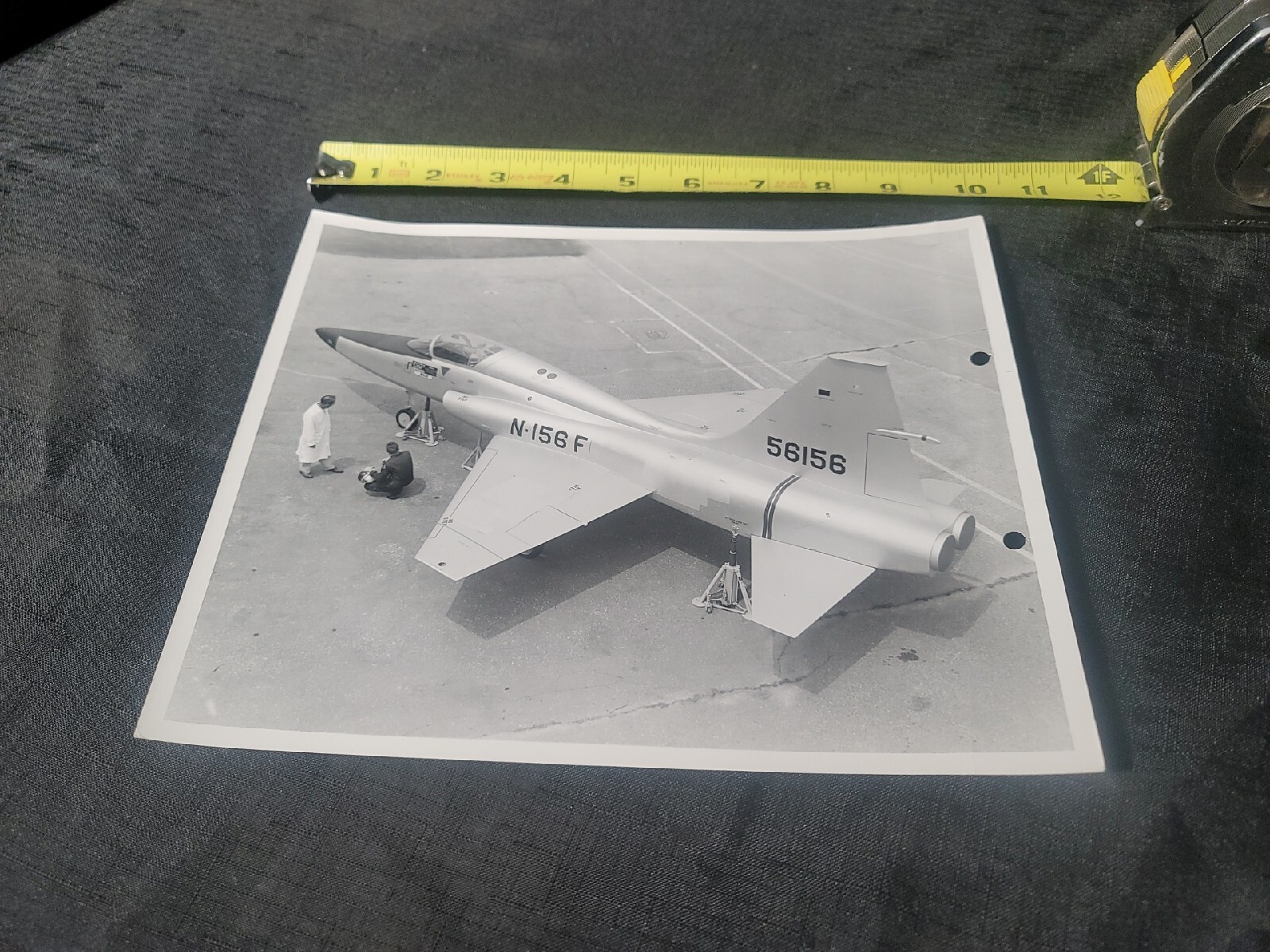 F-5A Freedom Fighter Prototype B&W Photo Northrop CRF N-156F 56156 Hole ...