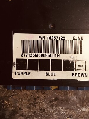 99' 4X4 Chevy Blazer Body Control module | eBay