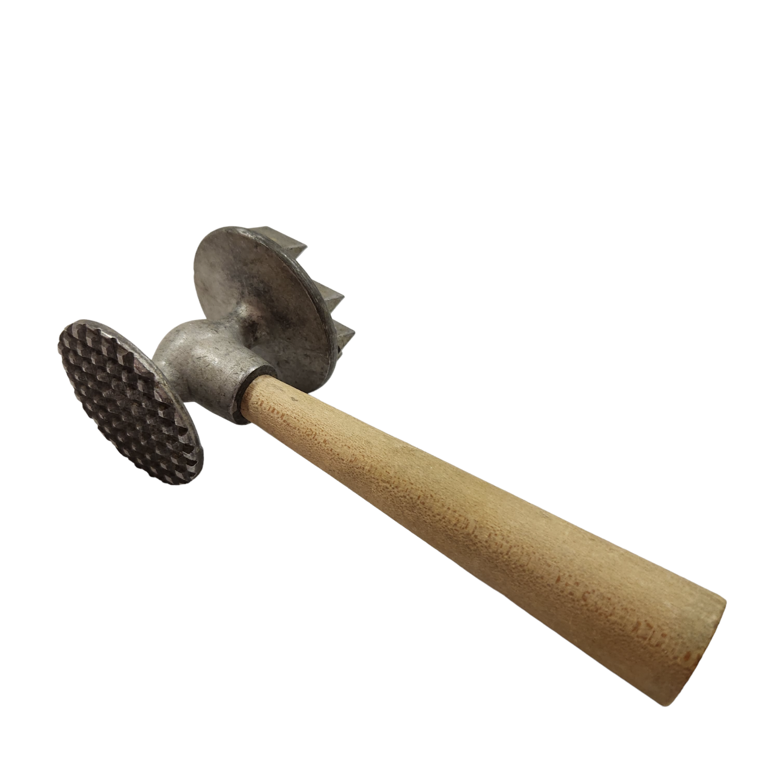 Vintage Metal and Wooden Meat Tenderizer Food Mallet Double Sided | eBay