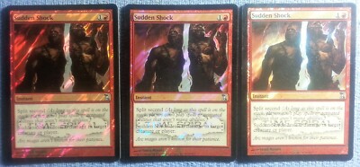 Magic MTG : Time Spiral : Set of 3 FOIL SUDDEN SHOCK - Ships WORLDWIDE ...