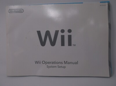 Wii Operations Manual | eBay