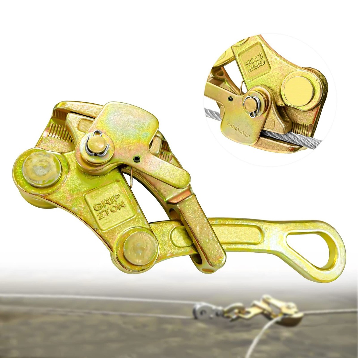 Cable Grip Puller 2204 Lbs 1 Ton Cable Wire Rope Haven Grip Pulling