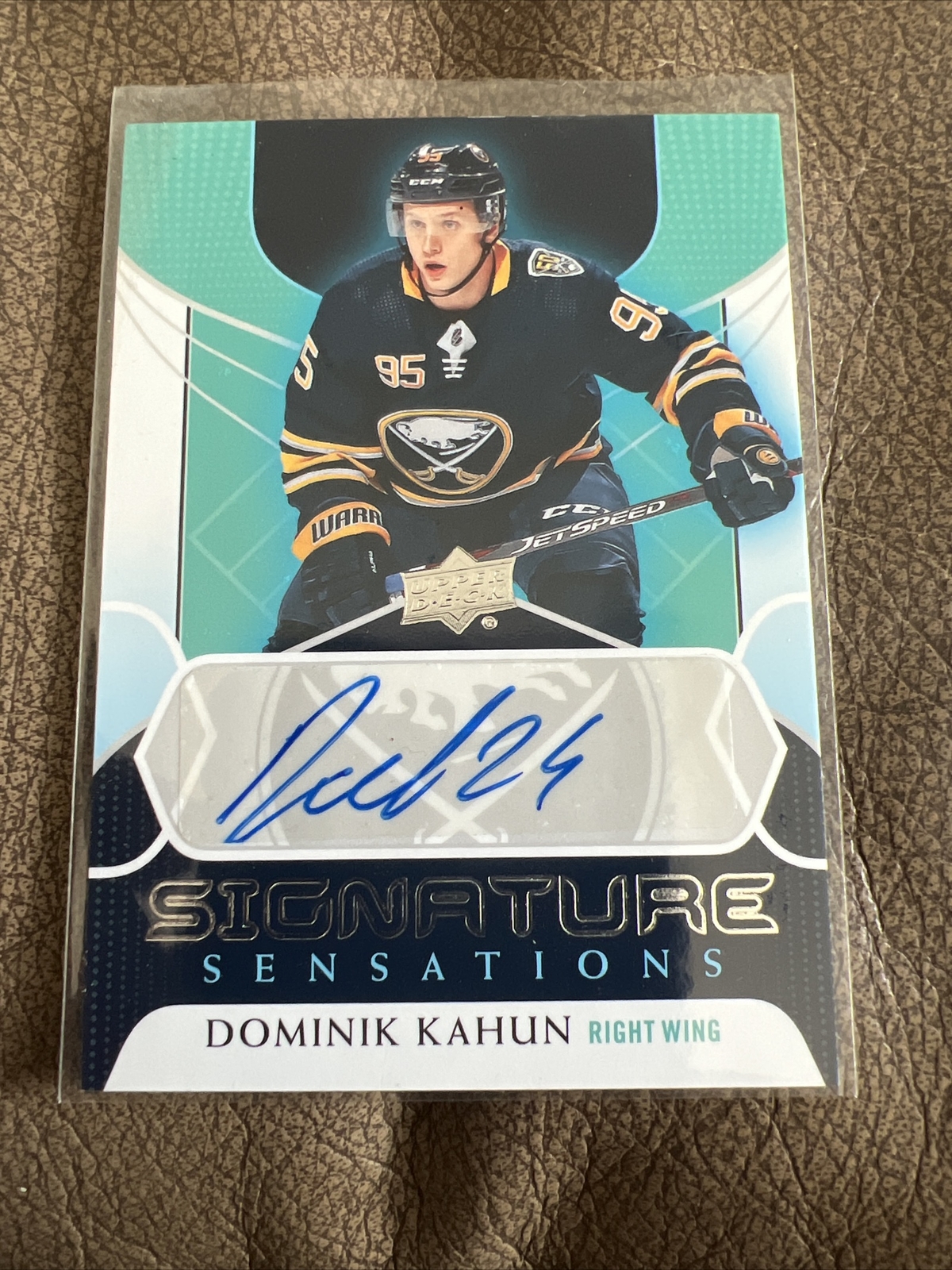 20/21 UD SERIES 1 DOMINIK KAHUN SIGNATURE SENSATIONS AUTOGRAPH | eBay