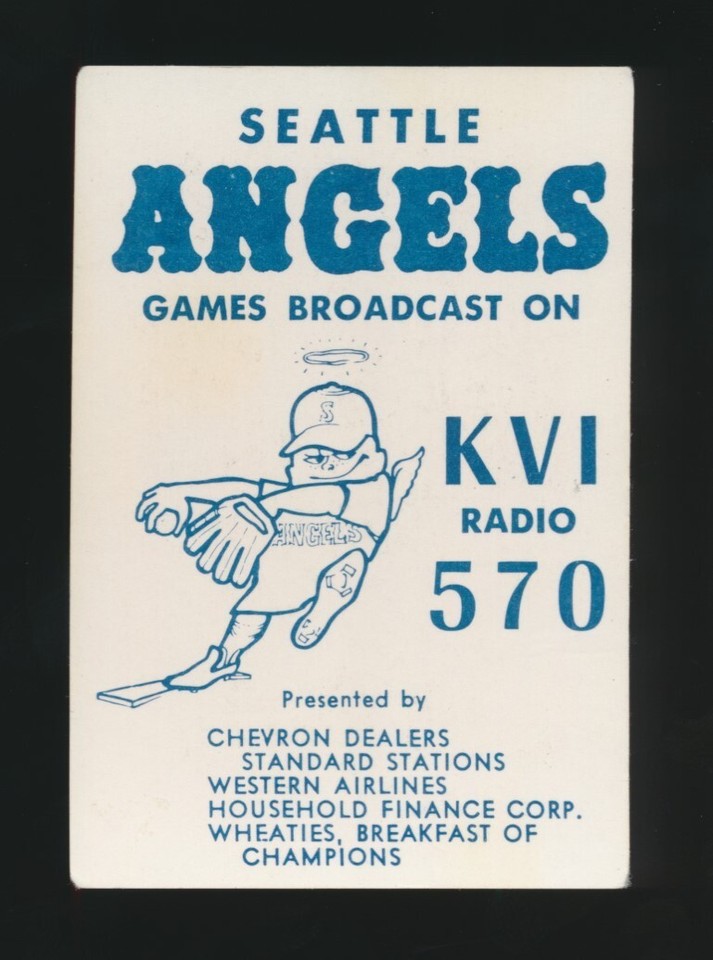 1966 Seattle Popcorn (PCL) -JACK D. WARNER (Seattle Angels) | eBay