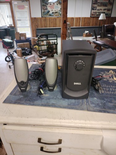 Dell Zylux Multimedia Computer Speaker System A425 WORKS GREAT SMOKE ...